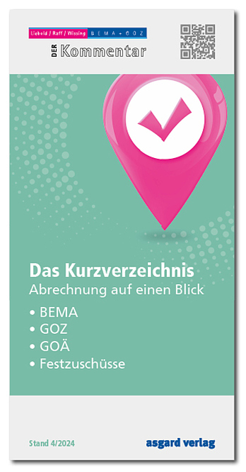 Shop: "Der Kommentar BEMA und GOZ": online, auf CD oder als Loseblattwerk!